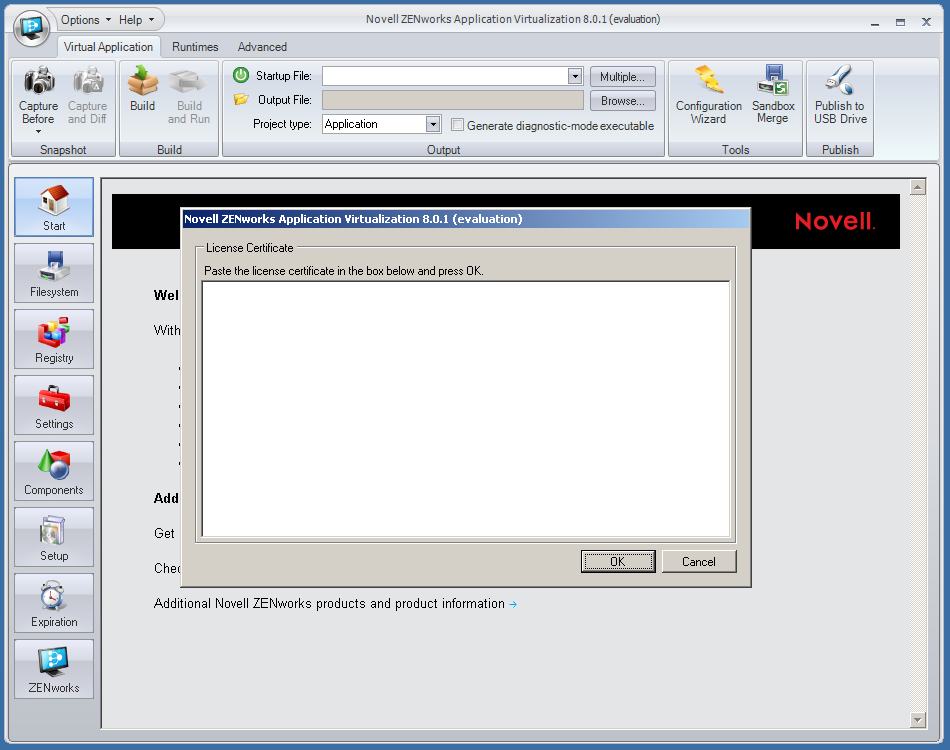 How to activate ZENworks Application Virtualization